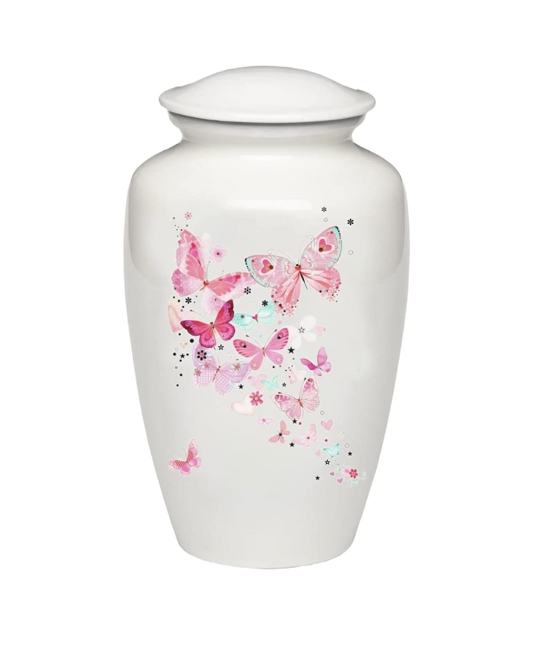 Butterfly Cremation Urn for Human Ashes - Adult (200 Lbs) - White - Etsy