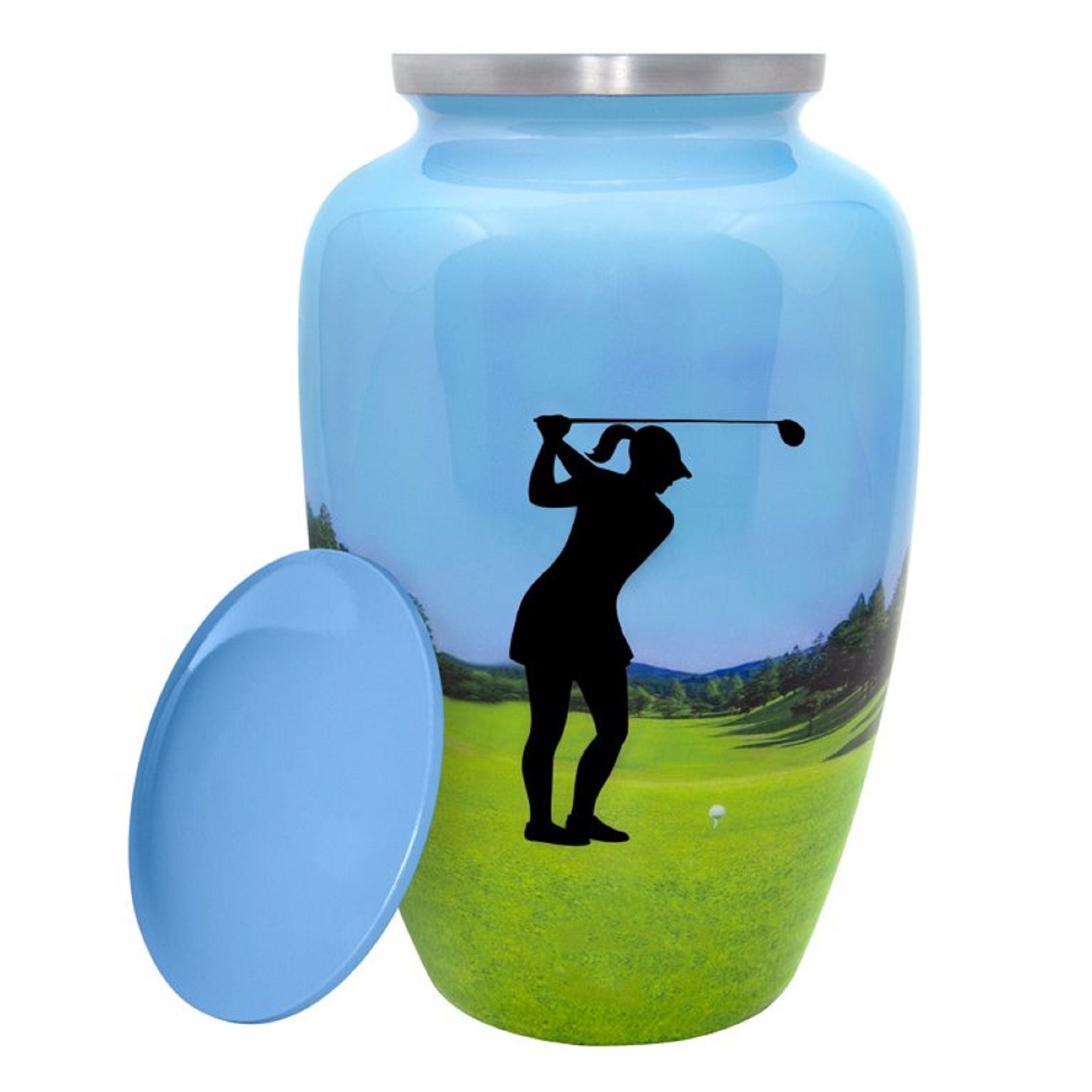 Cremation Urn Men's Golf Adult Large Cremation Urn for Human Ashes With ...
