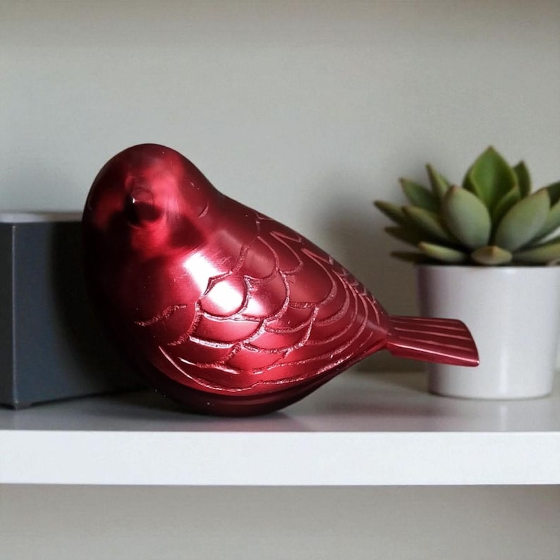 Songbird Keepsake Urn for Ashes Handcrafted Memorial Metal Bird Urn - Etsy