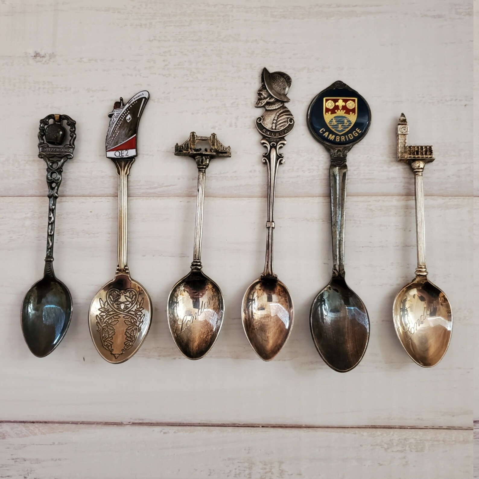 Set of 6 Travel Tourist Collector's Spoons | Etsy