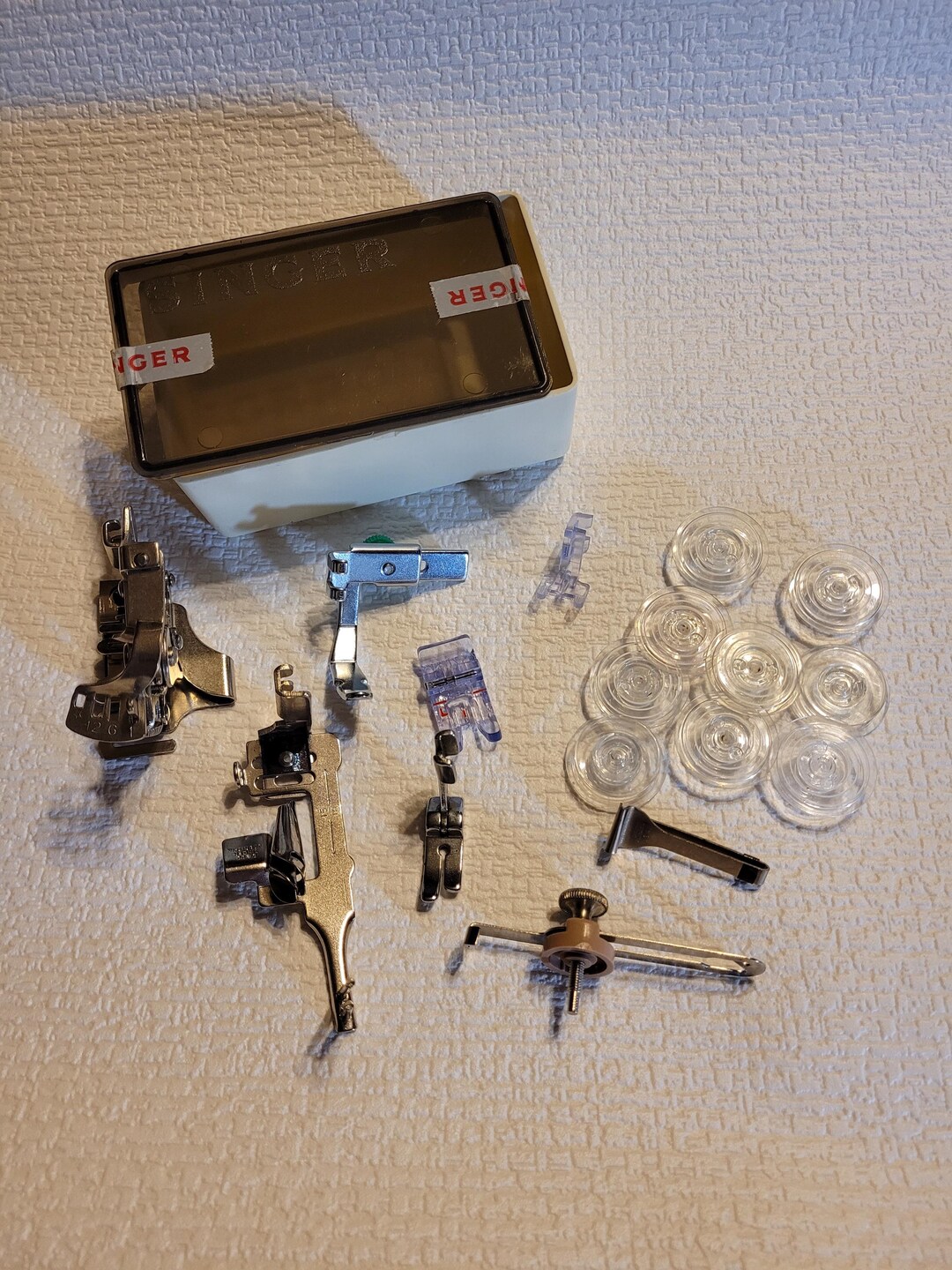 Singer Sewing Machine Accessories With Box - Etsy