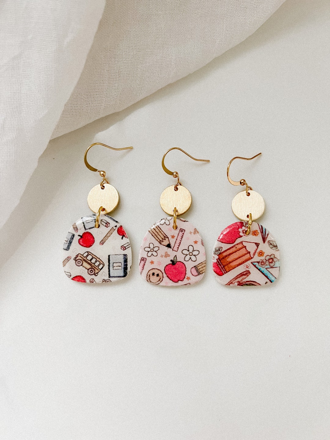 The Back to School Collection | Clay Earrings | Polymer Clay Earrings ...