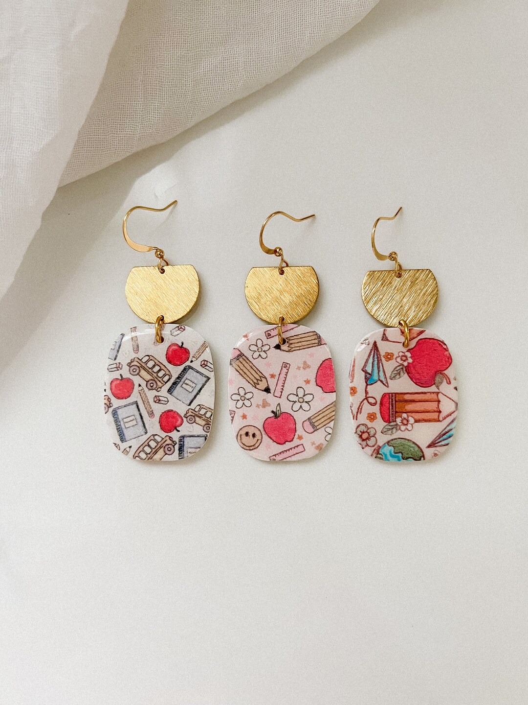The Back to School Collection Clay Earrings Polymer Clay Earrings ...
