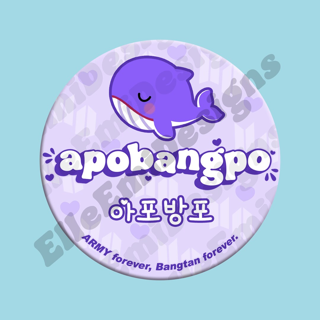 BTS Inspired Apobangpo Button Pin Badge Button - Etsy