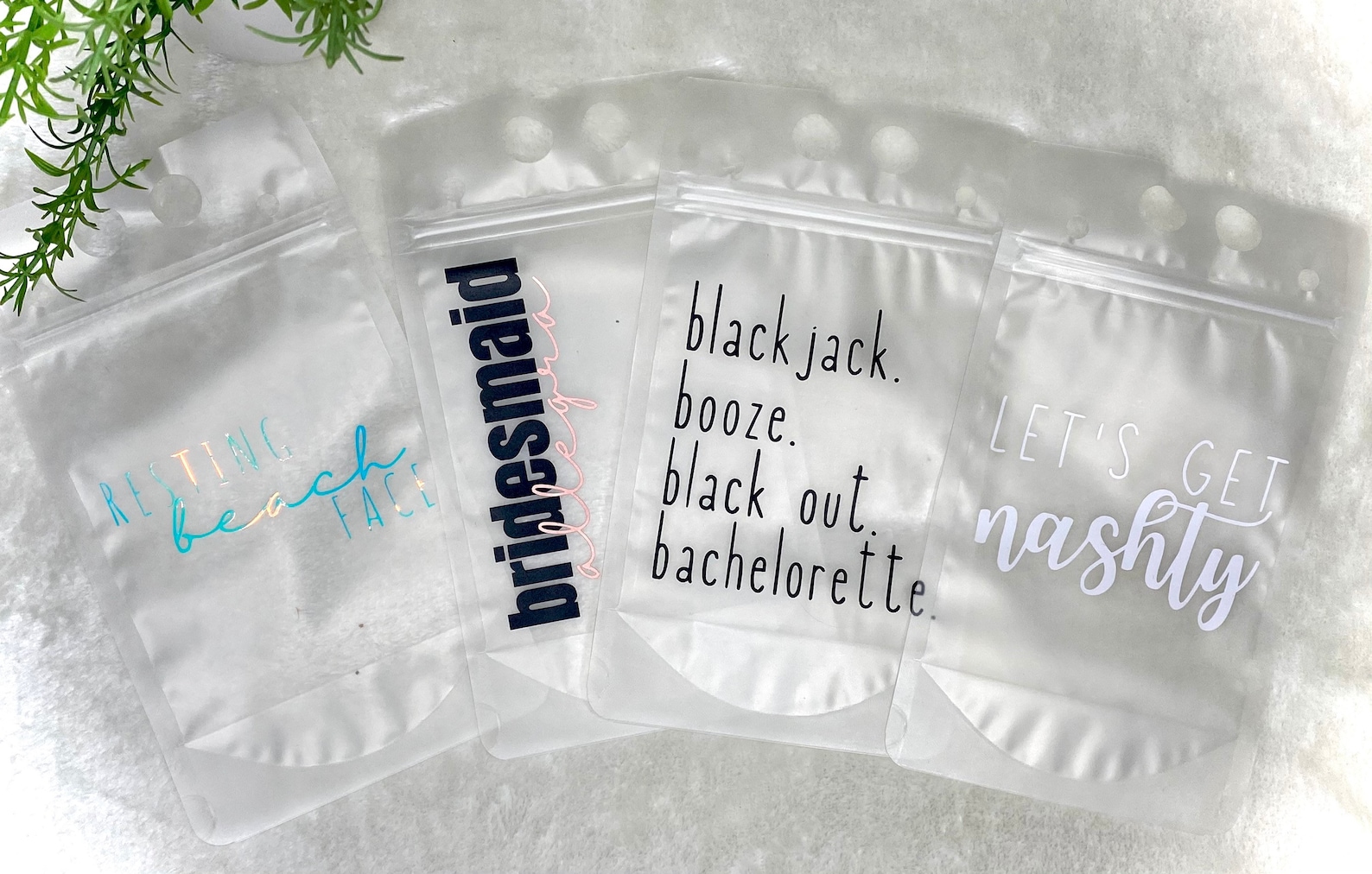Drink Pouches / Adult Pouches / Themed Quotes / Customizable ...