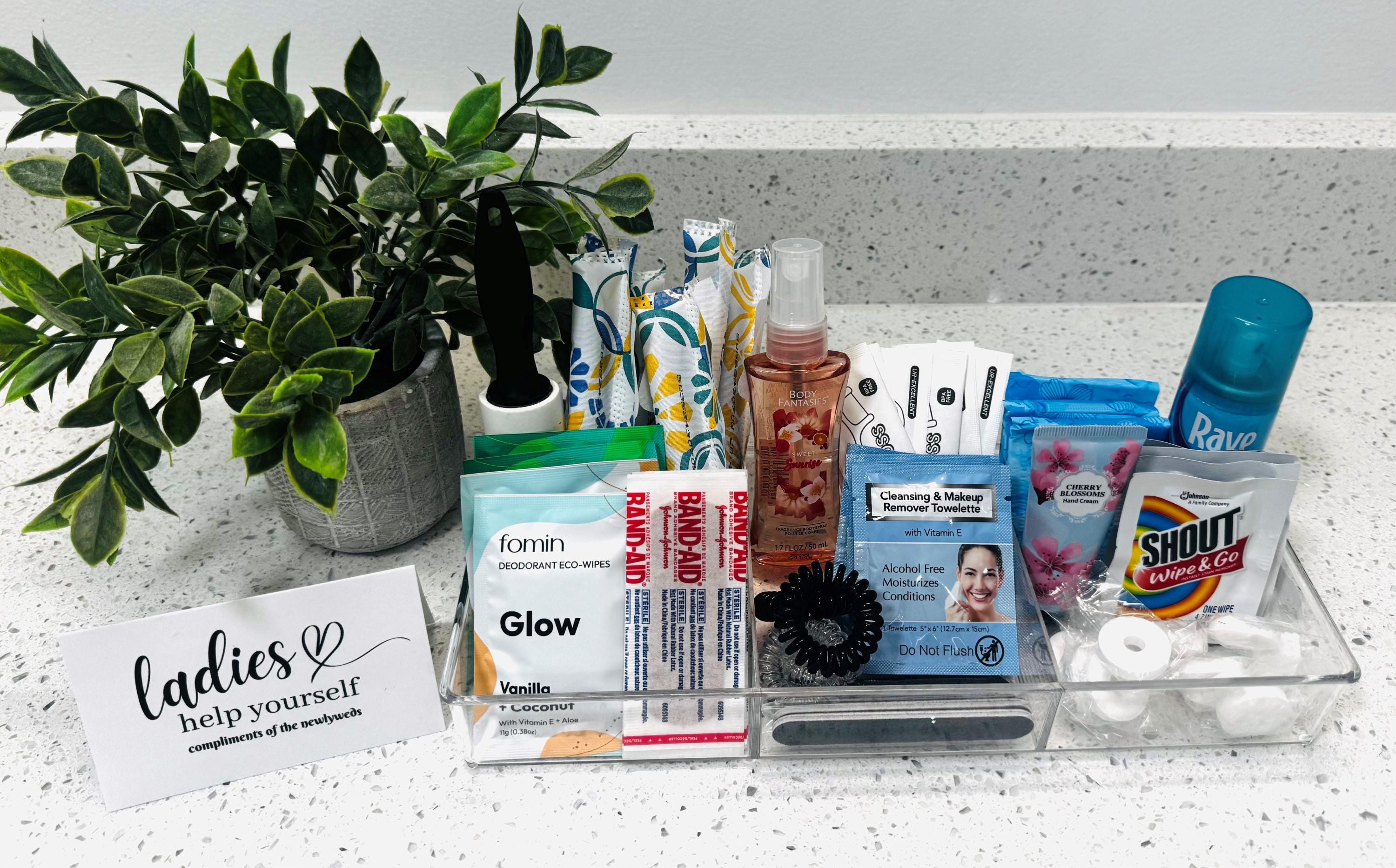 Wedding Bathroom Amenity Kit: Assembled Vanity Tray - Etsy