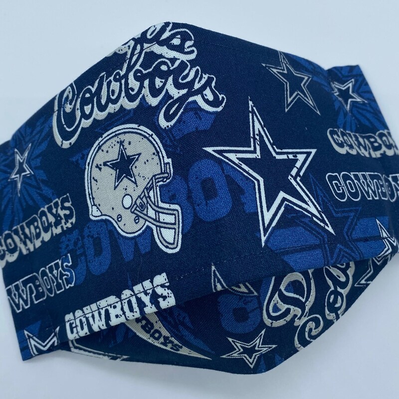 Dallas Cowboys Face Mask - Etsy