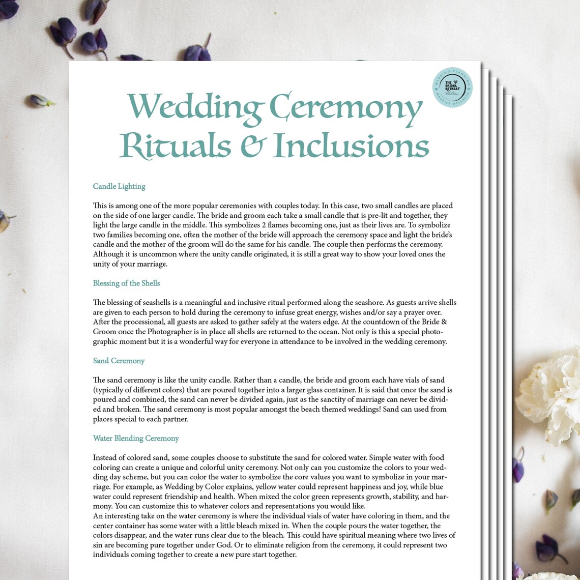 Wedding Ceremony Rituals and Inclusions Guide, Wedding Rituals ...