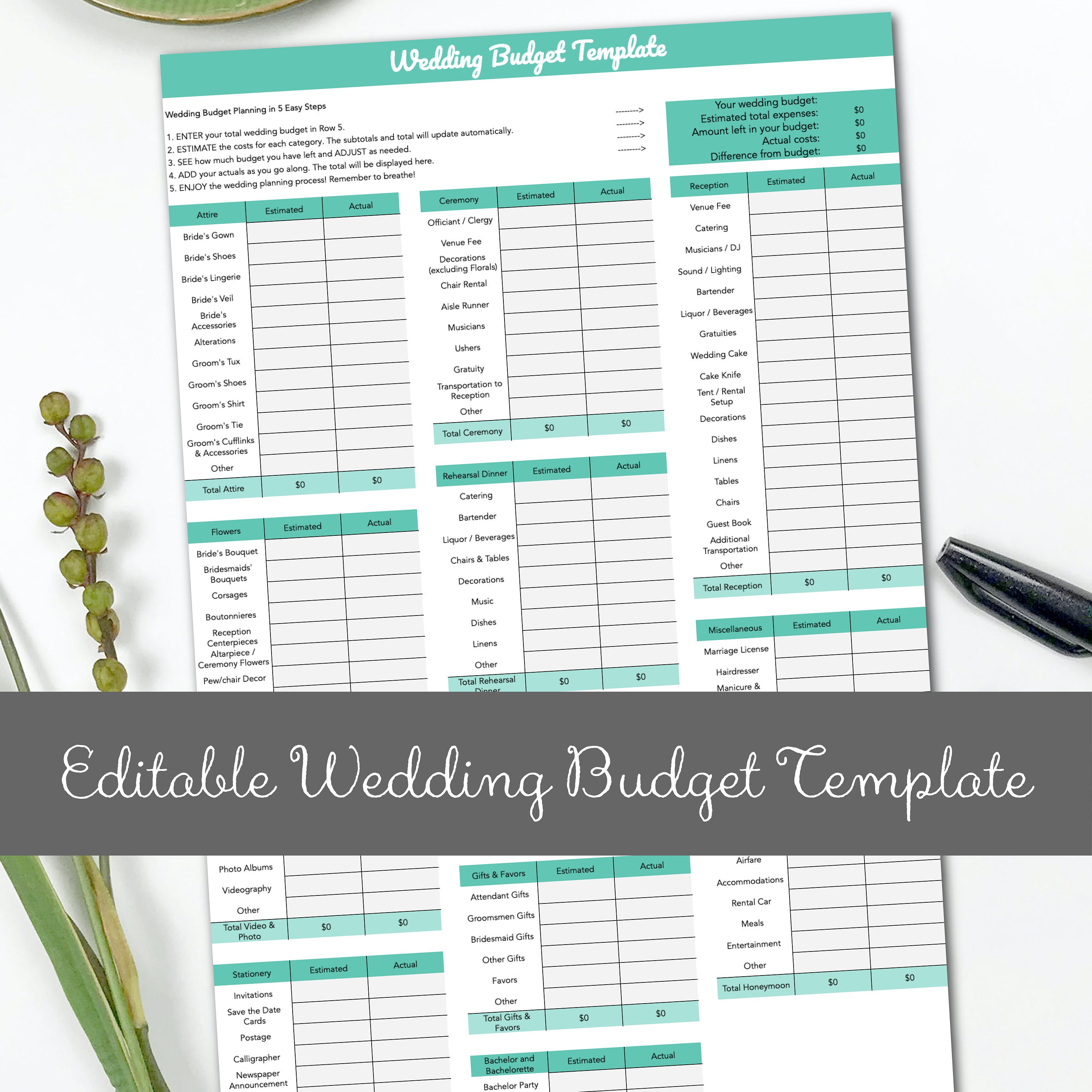 Complete Wedding Planning Bundle, Wedding Planner Printables, Wedding ...