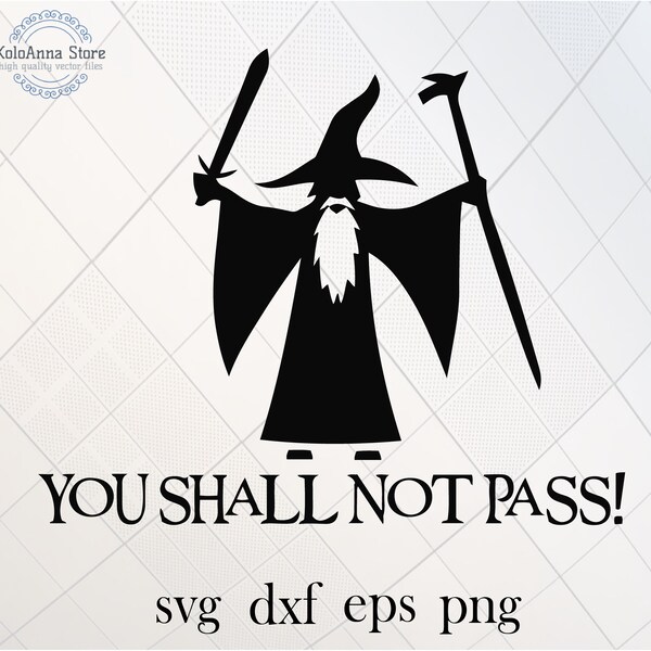 You Shall Not Pass - Etsy UK