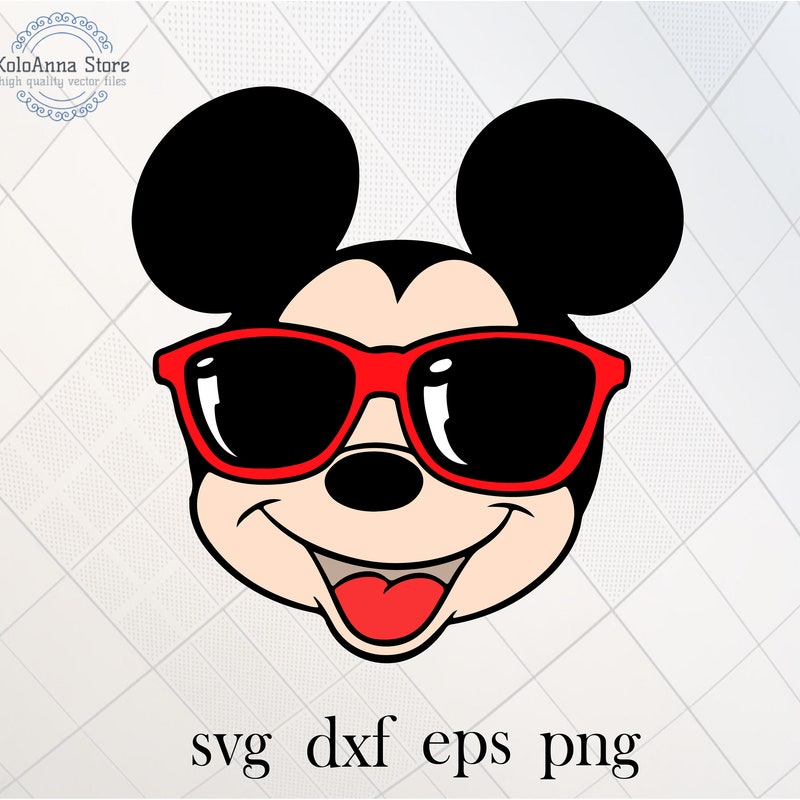 Mickey Glasses Svg - Etsy