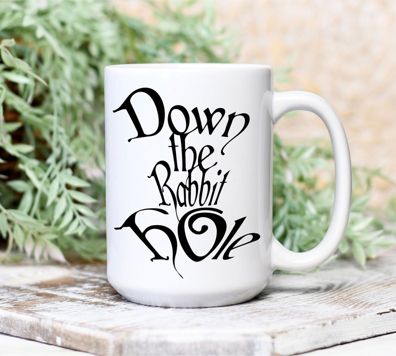 Down the Rabbit Hole Wonderland Svg the Rabbit Hole Svg - Etsy