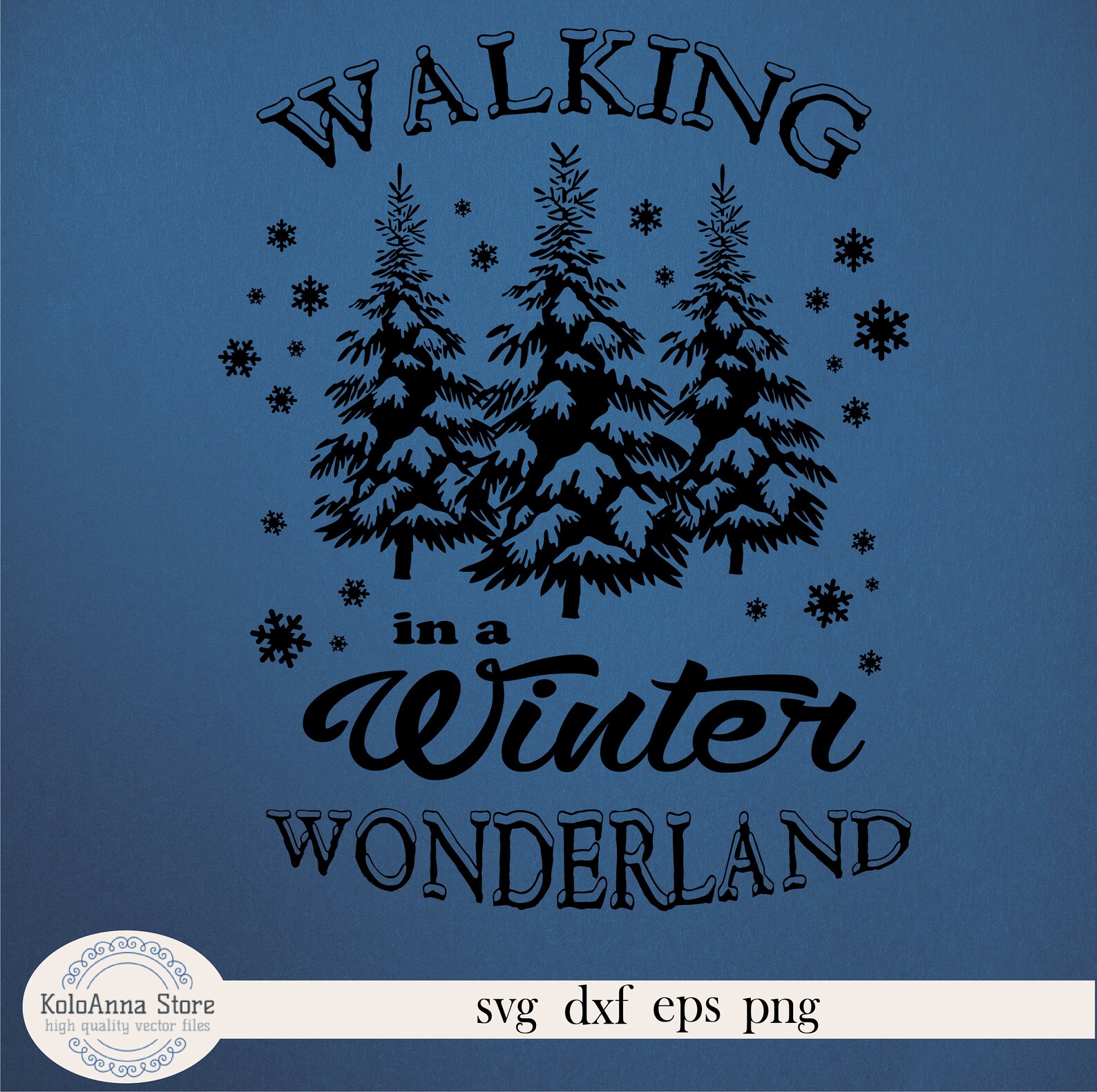 Walking in a Winter Wonderland Svg Christmas Svg New Year - Etsy