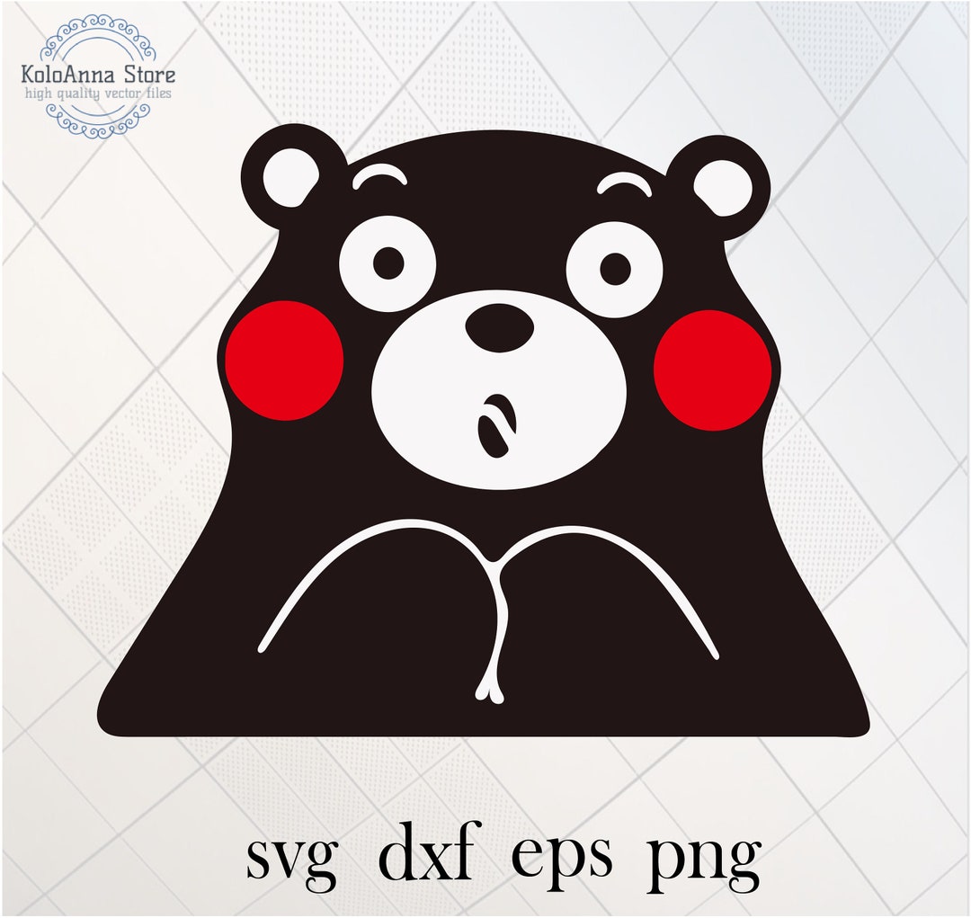 Kumamon Svg Kumamoto Svg Kumamon Silhouette Kumamon Cut - Etsy