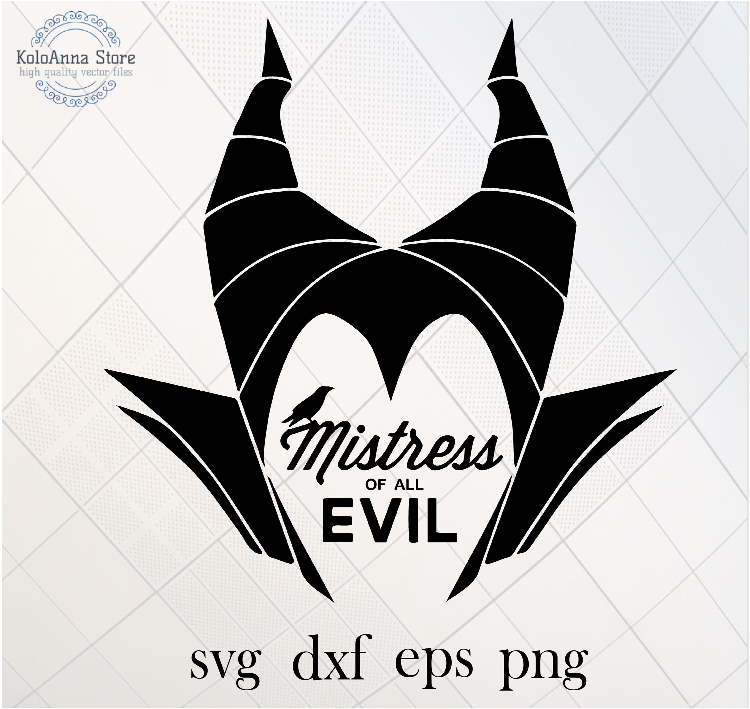 Mistress of all evil svg maleficent svg disney villain svg | Etsy