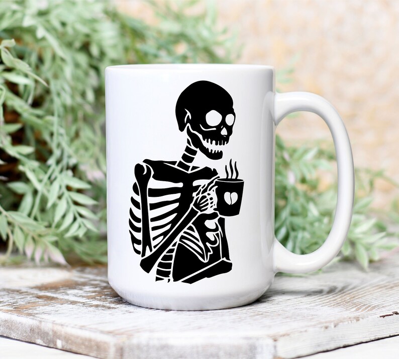 Skeleton Svg Coffee Svg Coffee Cup Svg Coffee Skull Svg - Etsy