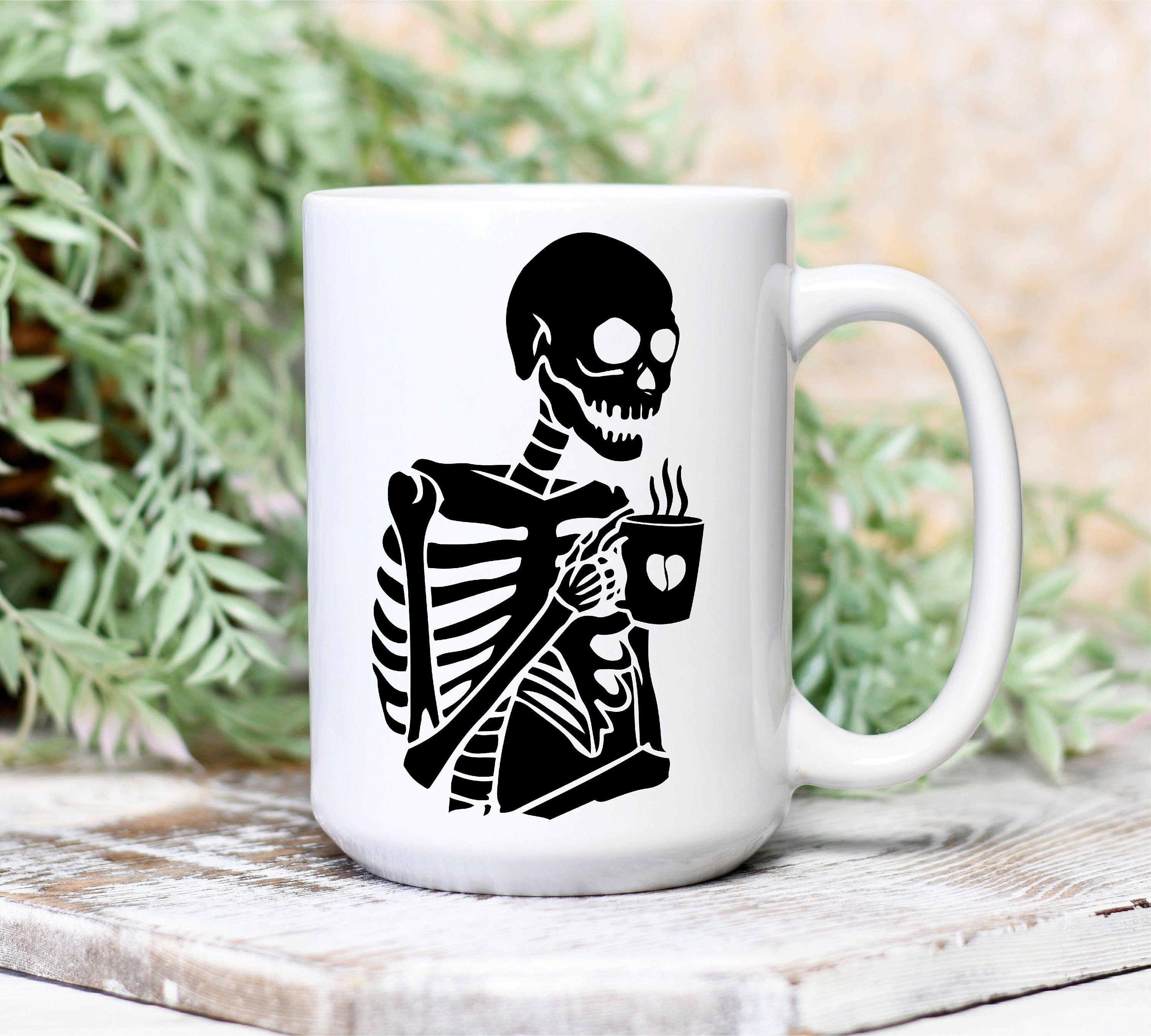 Skeleton Svg Coffee Svg Coffee Cup Svg Coffee Skull Svg - Etsy