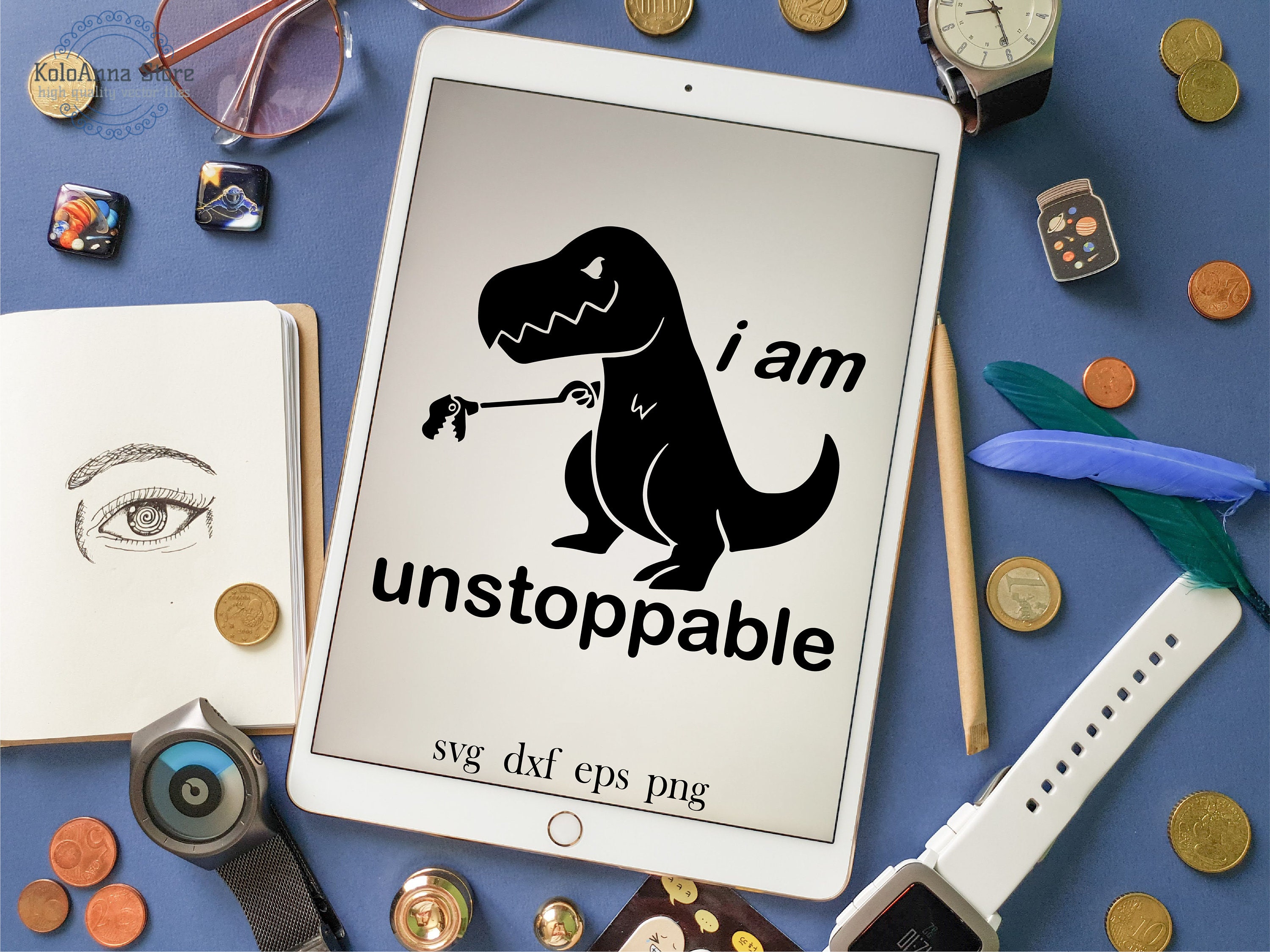 I Am Unstoppable Svg T-rex Svg Tyrannosaurus Rex Dinosaur - Etsy Canada