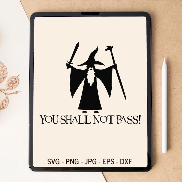 You Shall Not Pass - Etsy UK