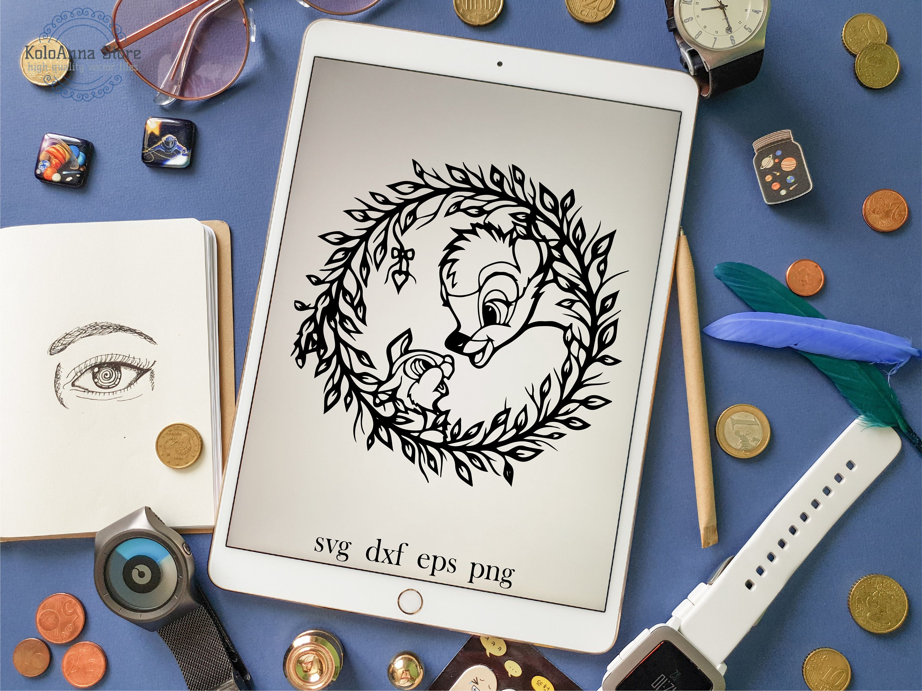 Bambi Svg Bambi Cut File Cartoon Svg Bambi Silhouette | Etsy UK