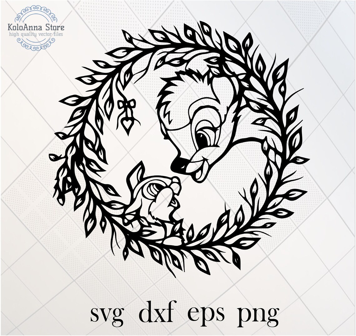 Bambi Svg Bambi Cut File Cartoon Svg Bambi Silhouette | Etsy UK