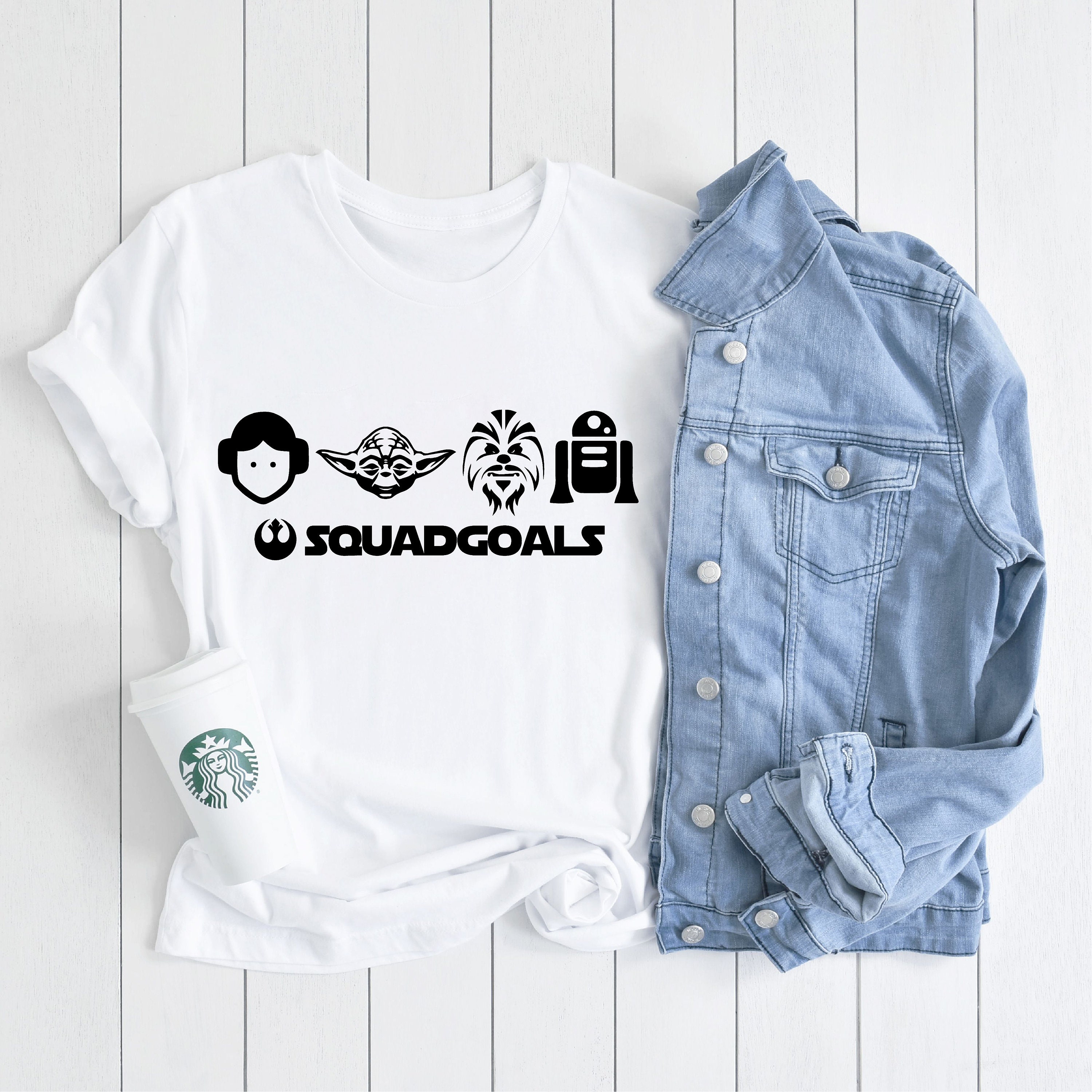Squad Goals Svg Star Svg War Svg Princess Leia Yoda | Etsy