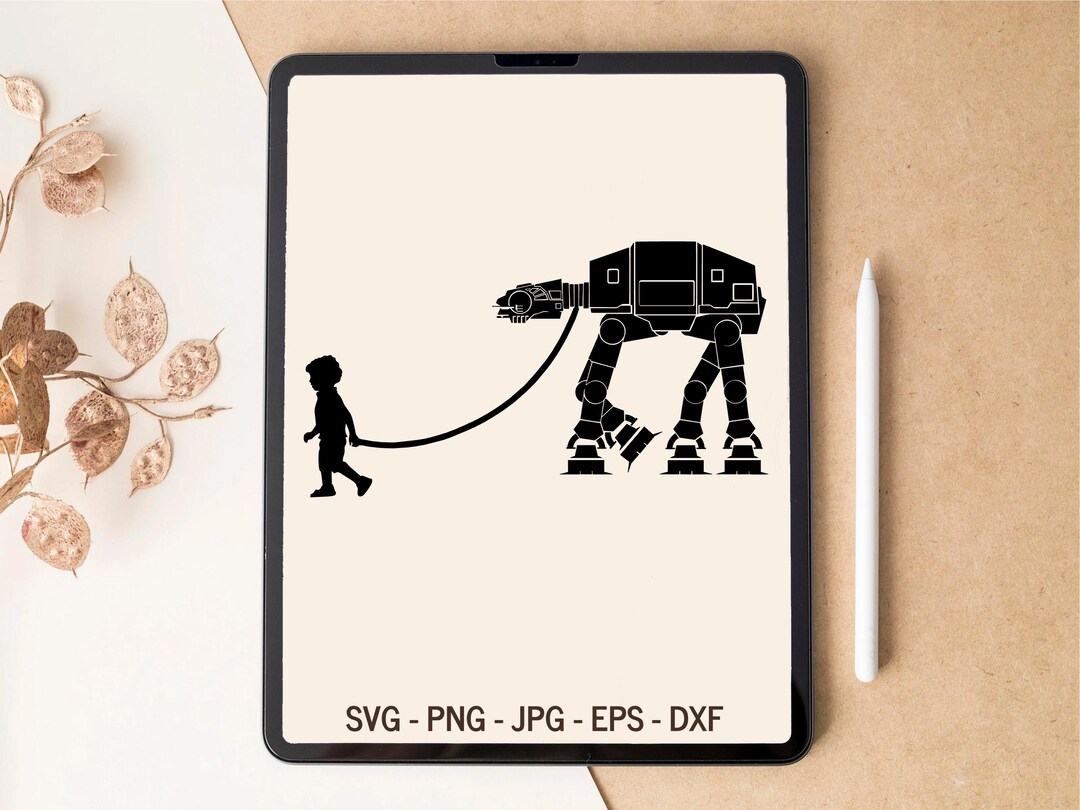 AT-AT SVG, Dog Svg, Cat Svg, T-shirt Design, Tumbler Design, Laser Cut ...