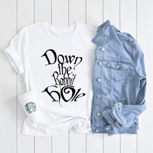 Down the Rabbit Hole, Wonderland SVG, the Rabbit Hole SVG, T-shirt ...