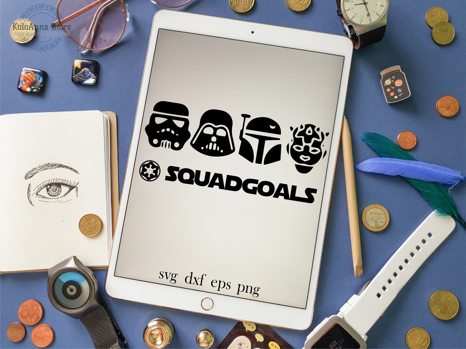 Squad Goals Svg Star Svg Dark Side Svg Storm Svg Trooper - Etsy