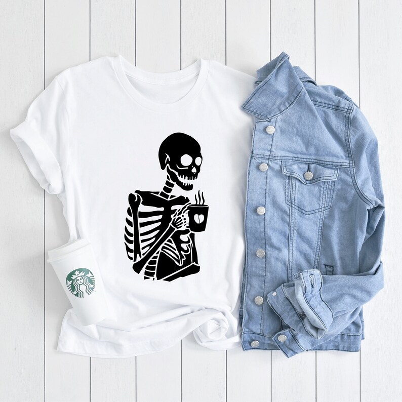 Skeleton Svg Coffee Svg Coffee Cup Svg Coffee Skull Svg - Etsy