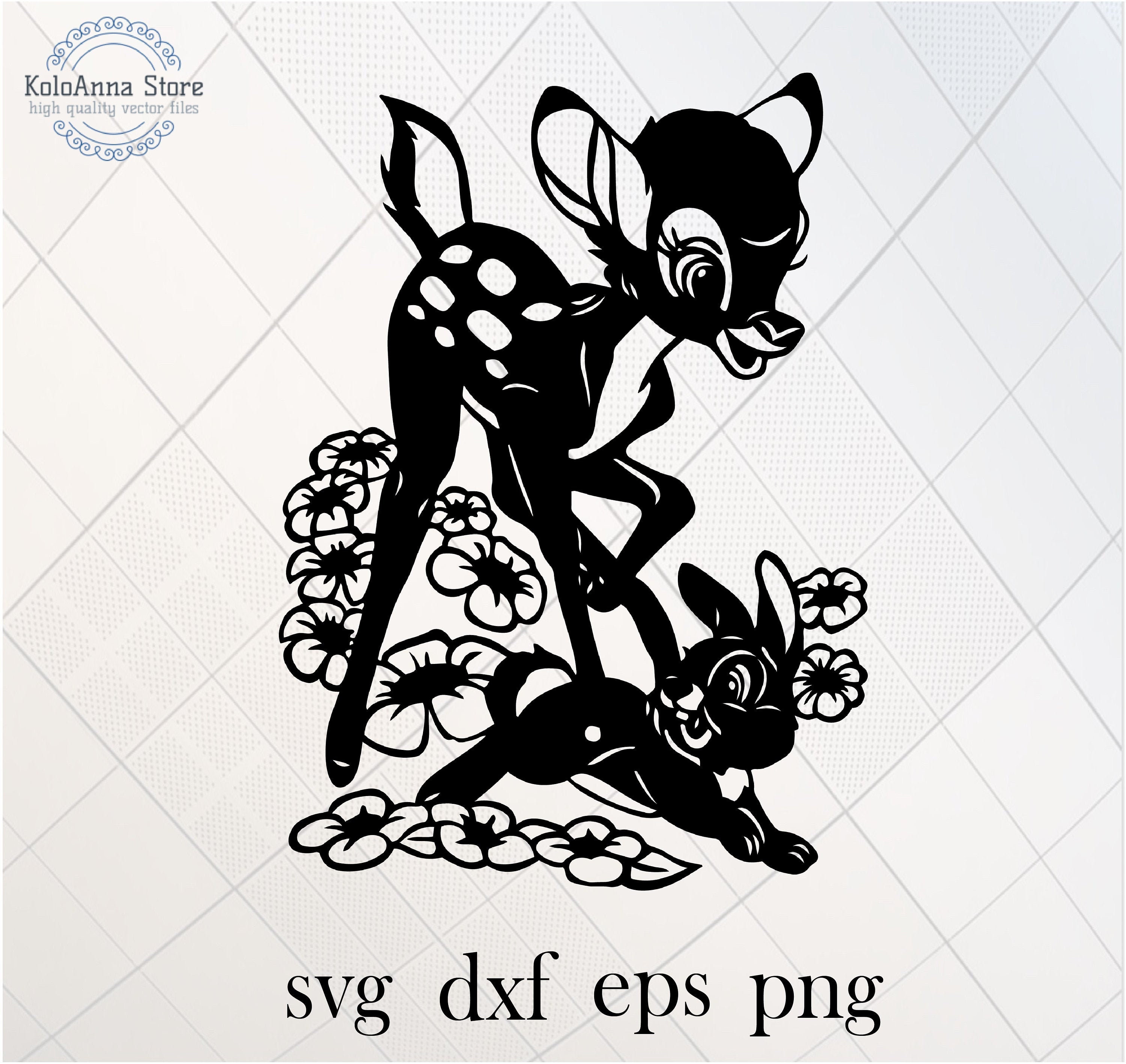 Bambi Svg Thumper Svg Friends Svg Bambi Cut File Cartoon - Etsy UK