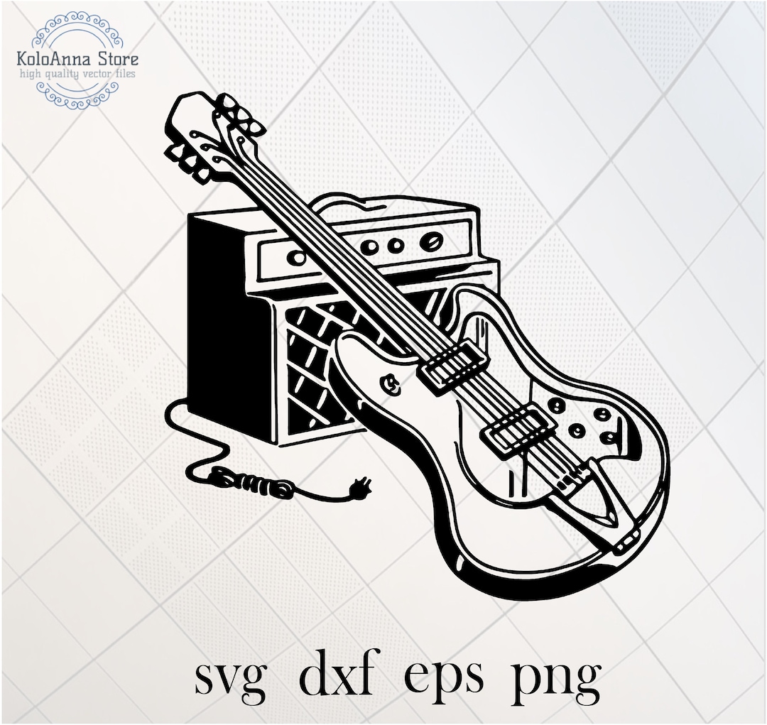 Guitar SVG, Electric Guitar SVG, Music Svg, T-shirt Design, Tumbler ...