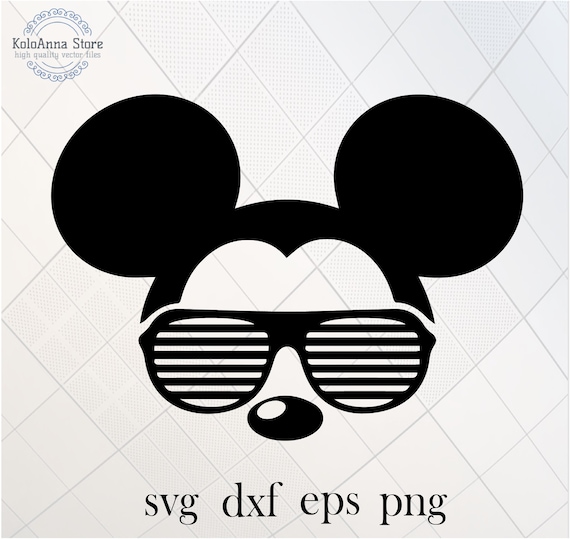 Mickey Mouse Wearing Glasses