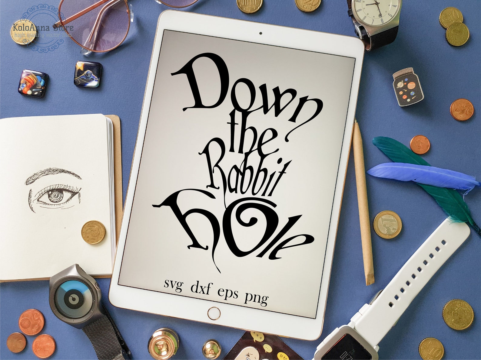 Down the Rabbit Hole Wonderland Svg the Rabbit Hole Svg - Etsy