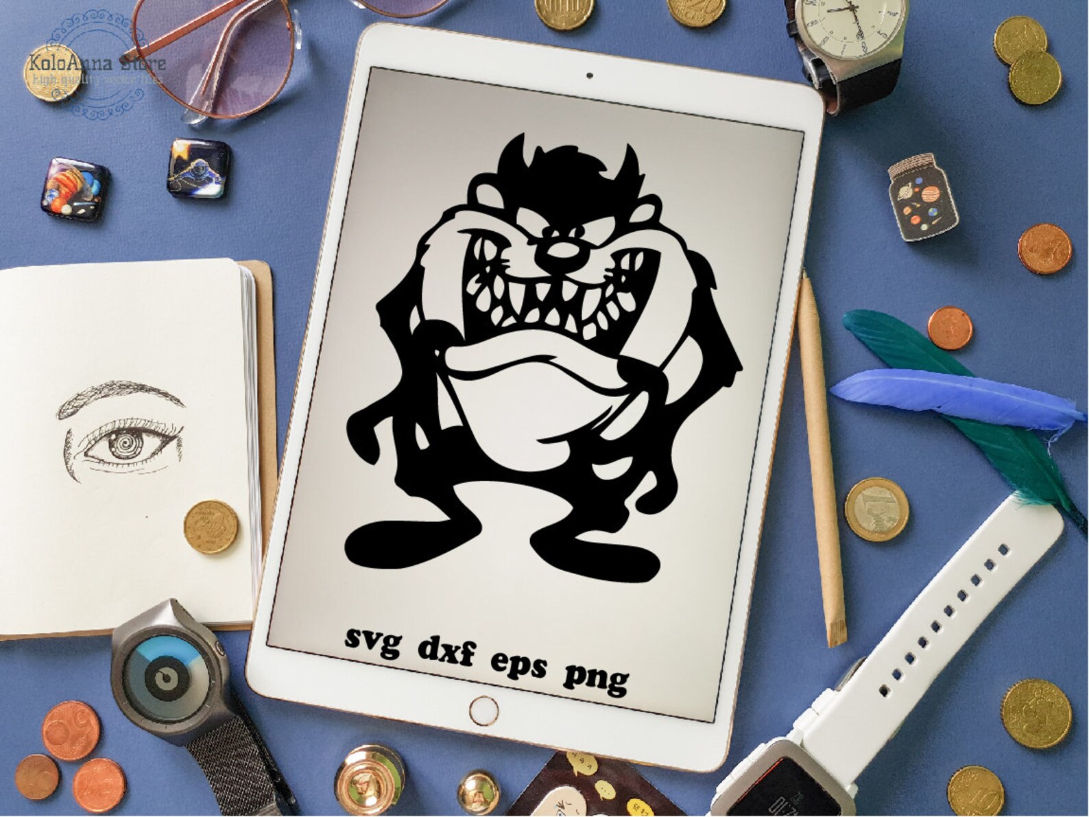 Tasmanian Devil Svg Svg Files for Cricut Here Comes Trouble - Etsy