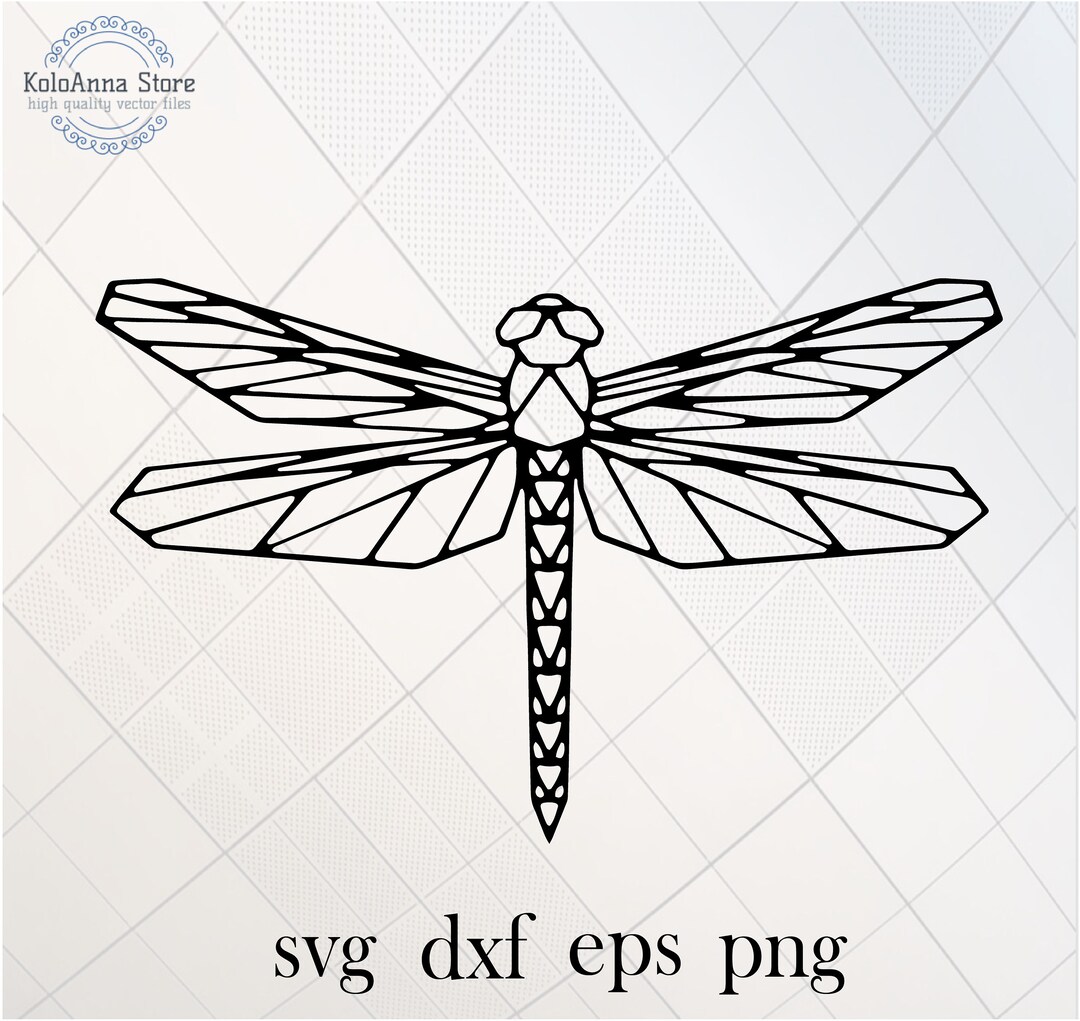 Dragonfly SVG, Geometric SVG, Dragonfly PNG, T-shirt Design, Tumbler ...