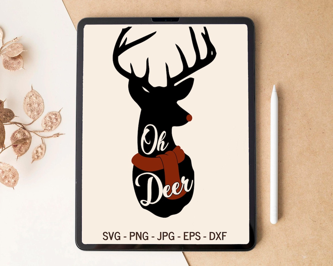Oh Deer SVG, Rudolph SVG, Reindeer SVG, Christmas Svg, Merry Christmas ...