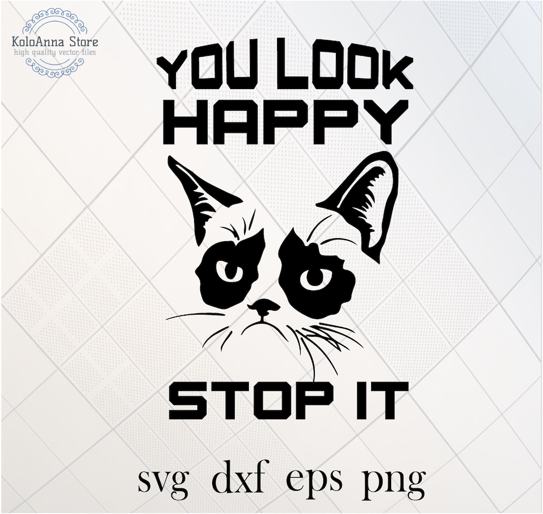 Grumpy Cat SVG, Cat SVG, Sarcastic SVG, T-shirt Design, Tumbler Design ...