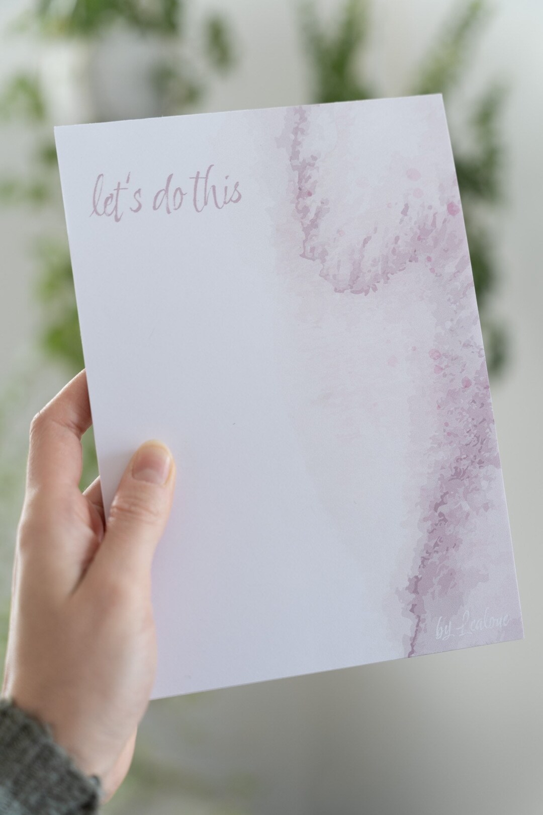 Block DIN A5 Notepad Let's Do This Watercolour - Etsy