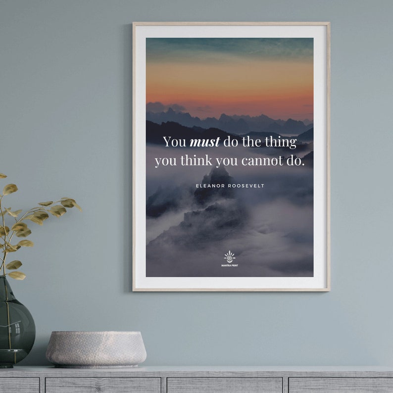 Eleanor Roosevelt Quote | First Lady Inspirational Quote,digital Print ...