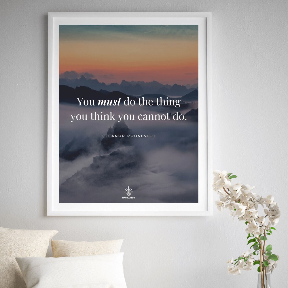 Eleanor Roosevelt Quote First Lady Inspirational Quote,digital Print ...