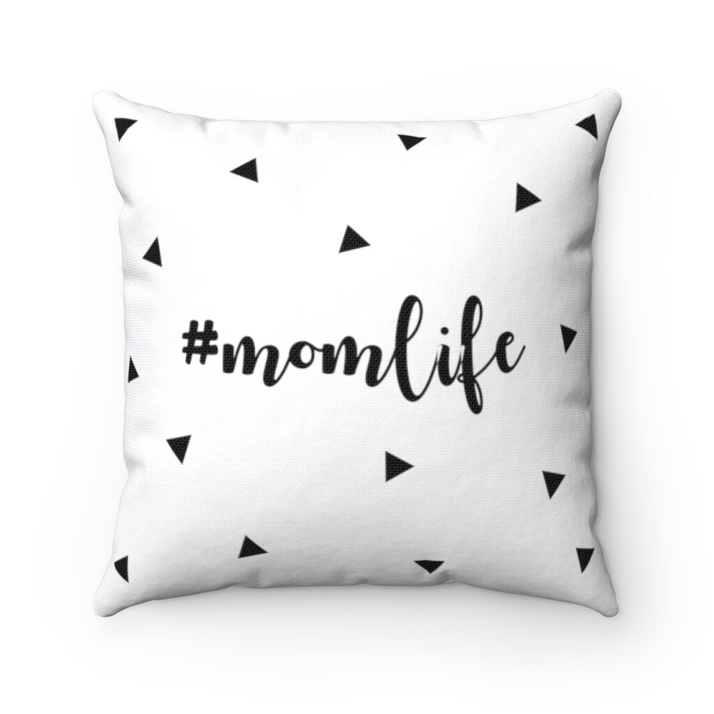 Mom Life - Pillow With Insert (custom Colors Avail) - Etsy
