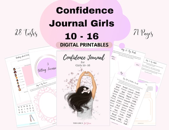 Kids Confidence Journal for Teen Girls / Confidence Worksheets - Etsy
