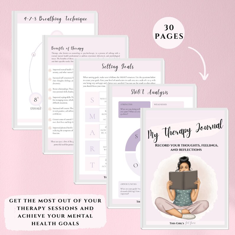 Therapy Worksheet Bundle Acceptance Therapy SFT Therapist Workbook ...