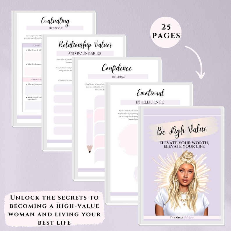 Confidence Therapy Bundle Self-worth Discovery Printables Dbt Cbt ...