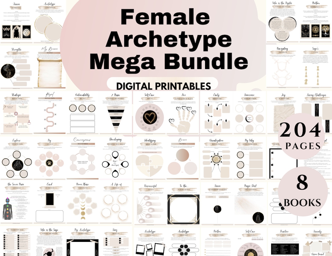 Essence of Goddess Bundle Women Archetypes Worksheet Pack Feminine ...