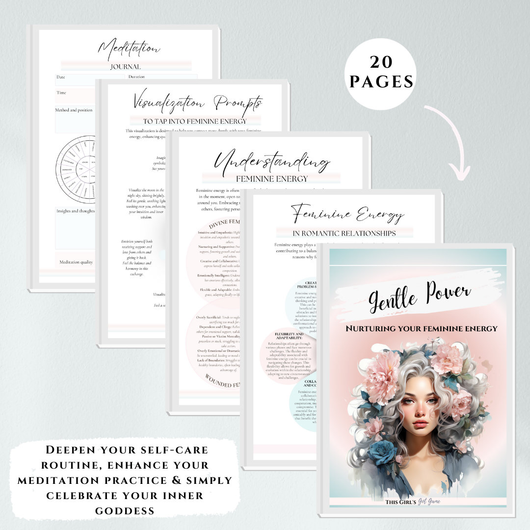 Female Empowerment Worksheet Bundle Printable Resources Therapy Tools ...