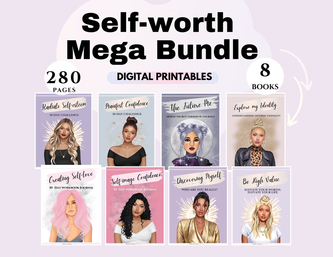 Self Esteem Bundle Confidence Worksheet Counseling Tools Psychology ...