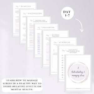 Teen Mental Health Workbook Anxiety Printable Worksheets Self-help ...