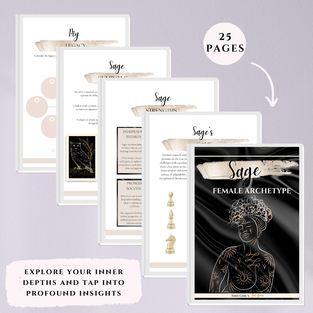 Essence of Goddess Bundle Women Archetypes Worksheet Pack Feminine ...